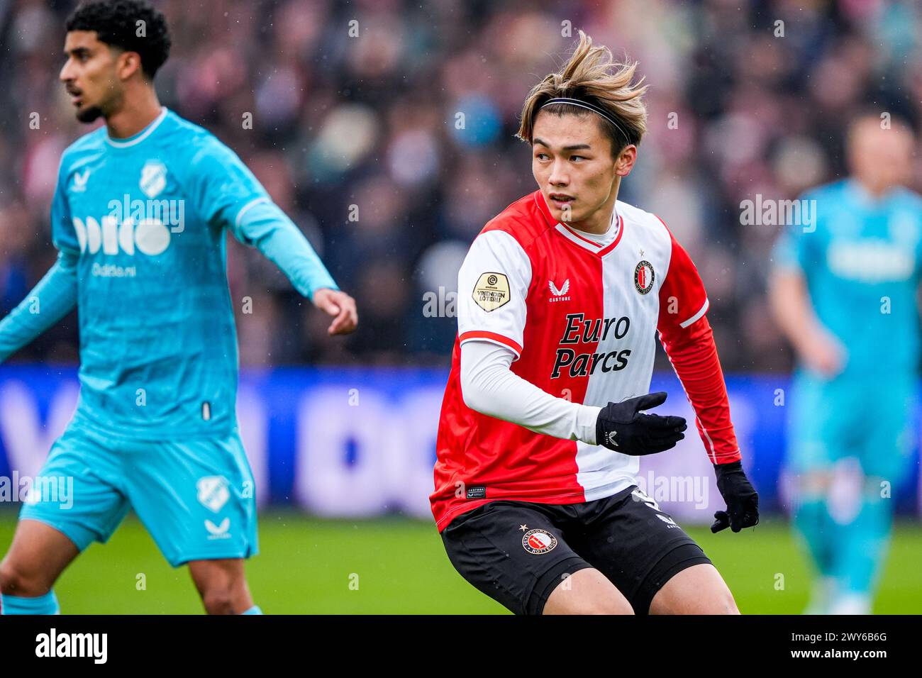 Rotterdam - Ayase Ueda of Feyenoord during the Eredivisie match between ...