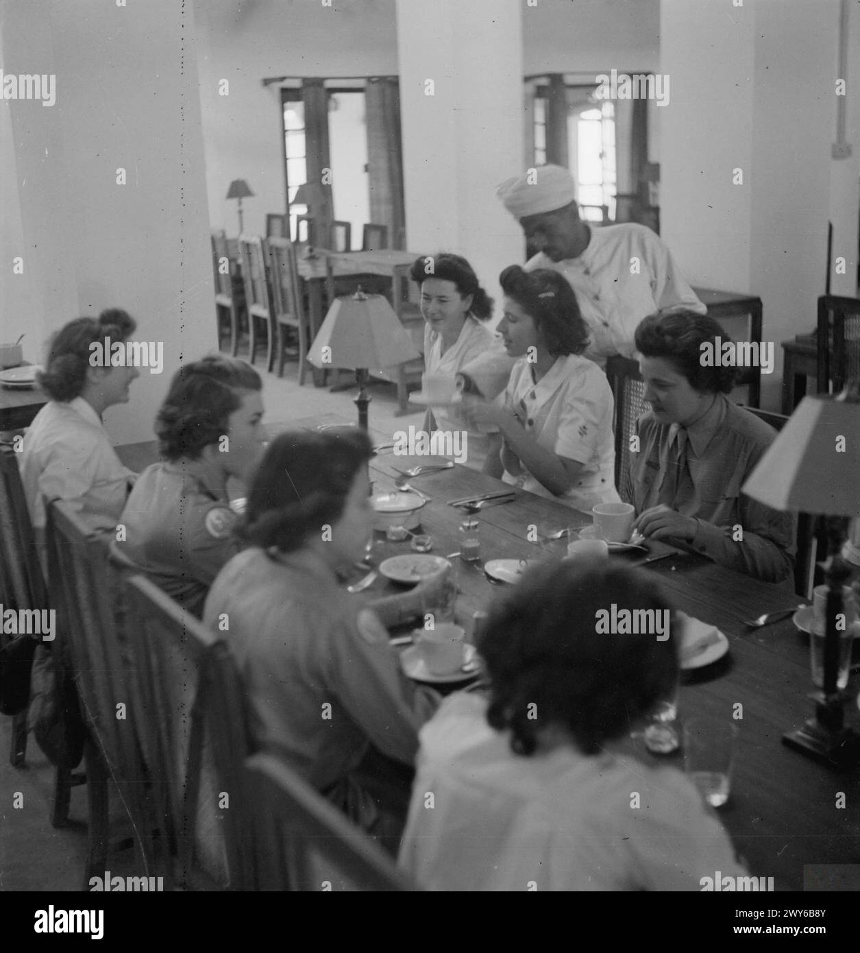 WRENS WORK WITH WAAF'S AND WAC'S IN INDIA. 12 NOVEMBER 1943, WRNS ...