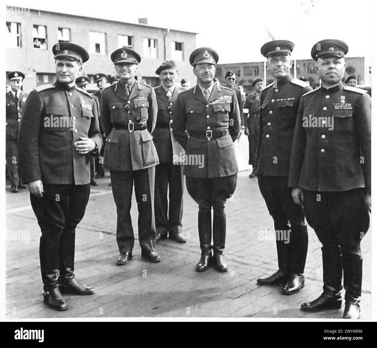 Field Marshal Sir H. Alexander of the British Army, 21st Army Group ...