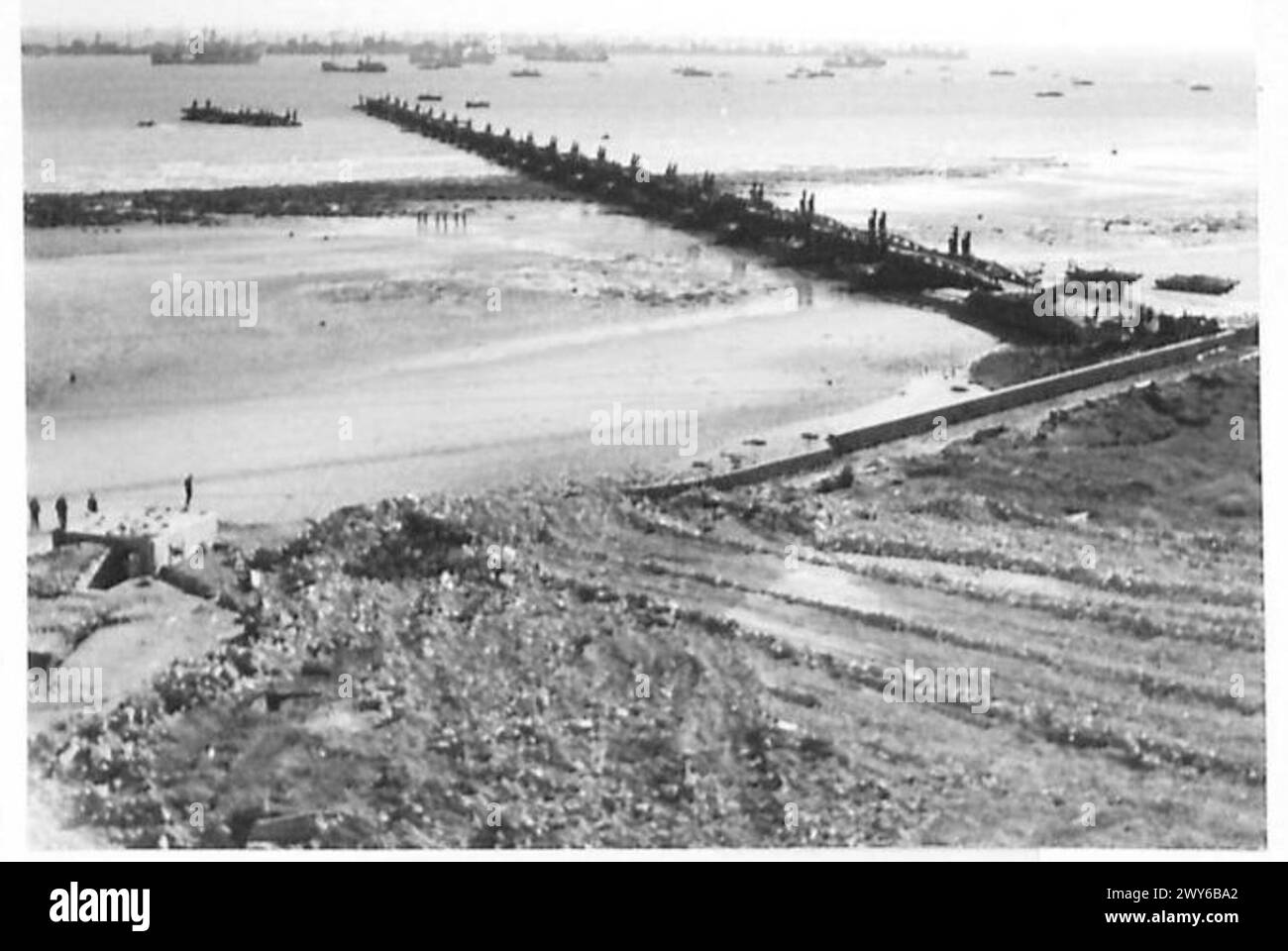 PHOTOGRAPHS OF PREFABRICATED PORT ETC - Roadway partially constructed ...