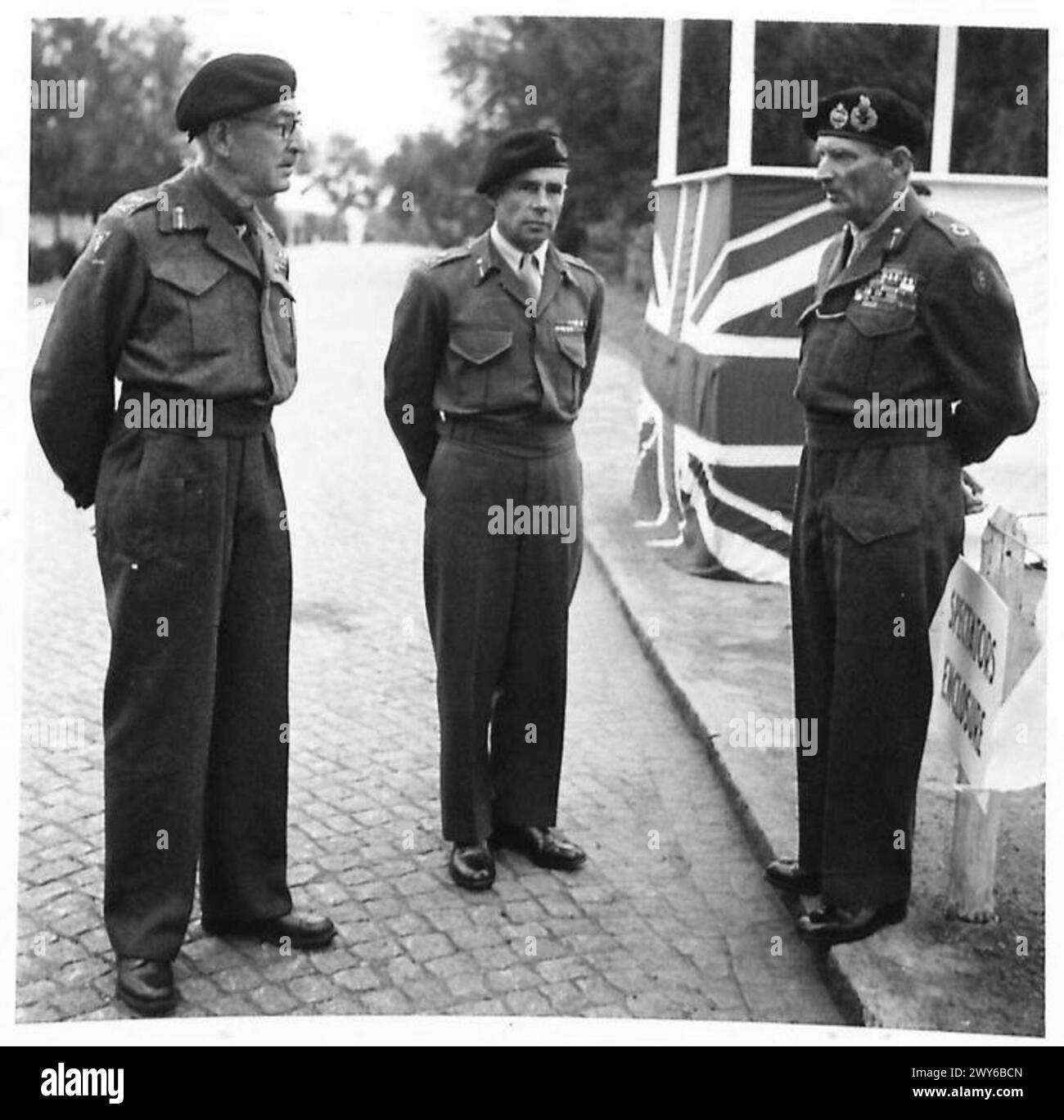 Field Marshal Montgomery, as Colonel Commandant, reviews the Tank ...