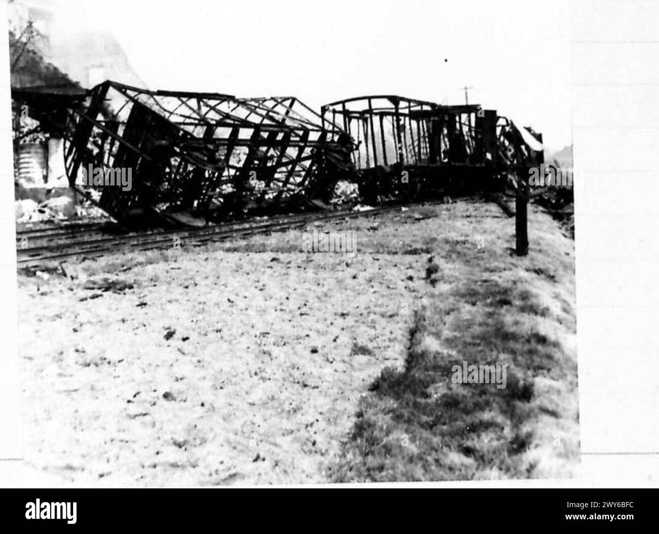 THE BRITISH ARMY IN NORTH-WEST EUROPE 1944-1946 - A wrecked weapon site ...
