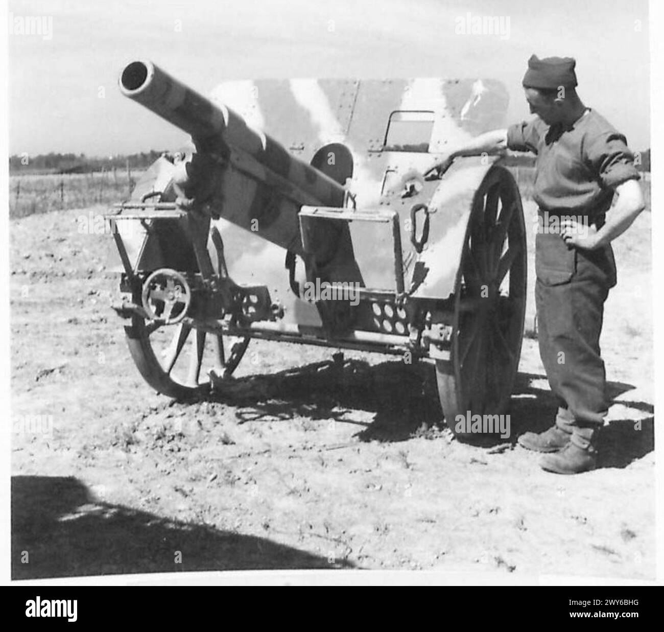 NORMANDY MISCELLANEOUS - This field gun was inside the fort when it ...
