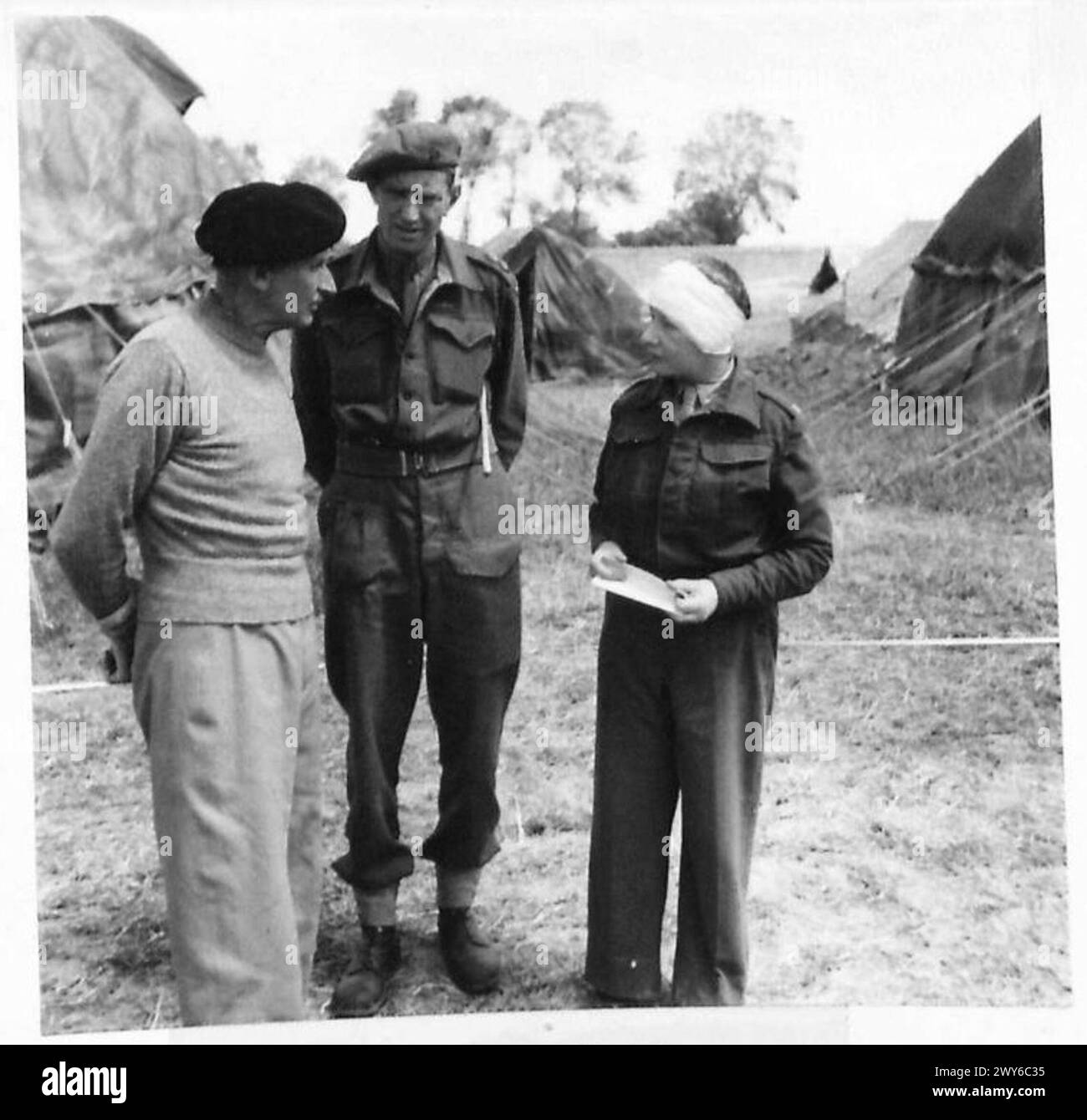 GENERAL MONTGOMERY VISITS HOSPITALS - General Montgomery talking at 88 ...