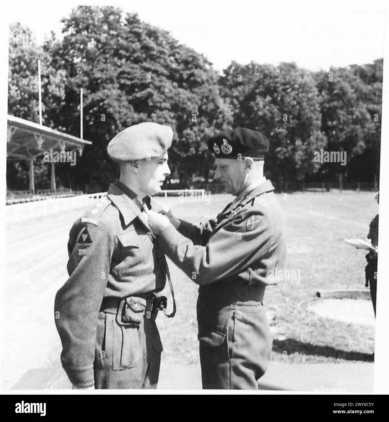 Captain L.J. Thomas of the 1st Battalion, The Suffolk Regiment, British ...