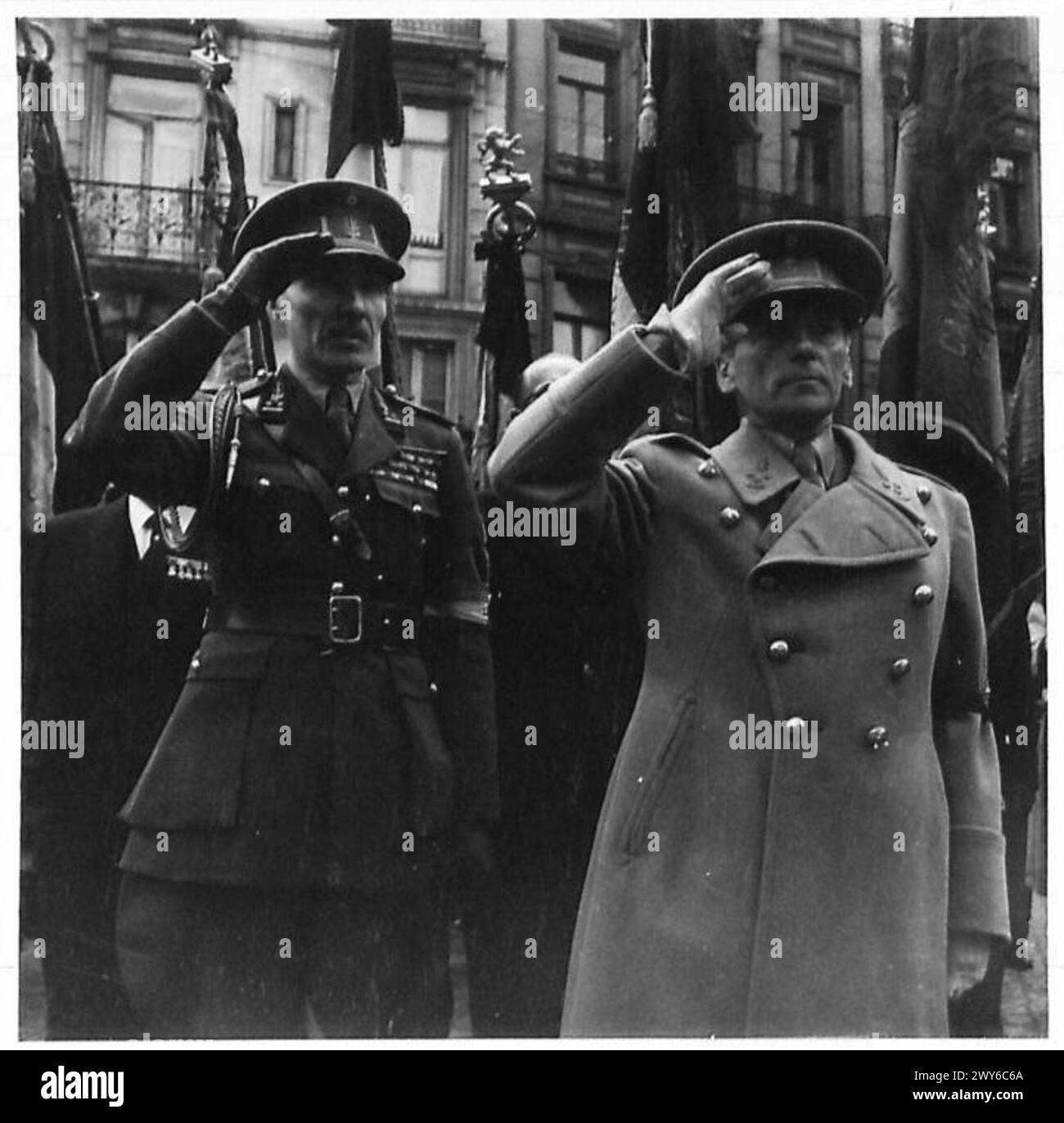 Comte de Grunne and General Groff of the Belgian Royalist Movement ...