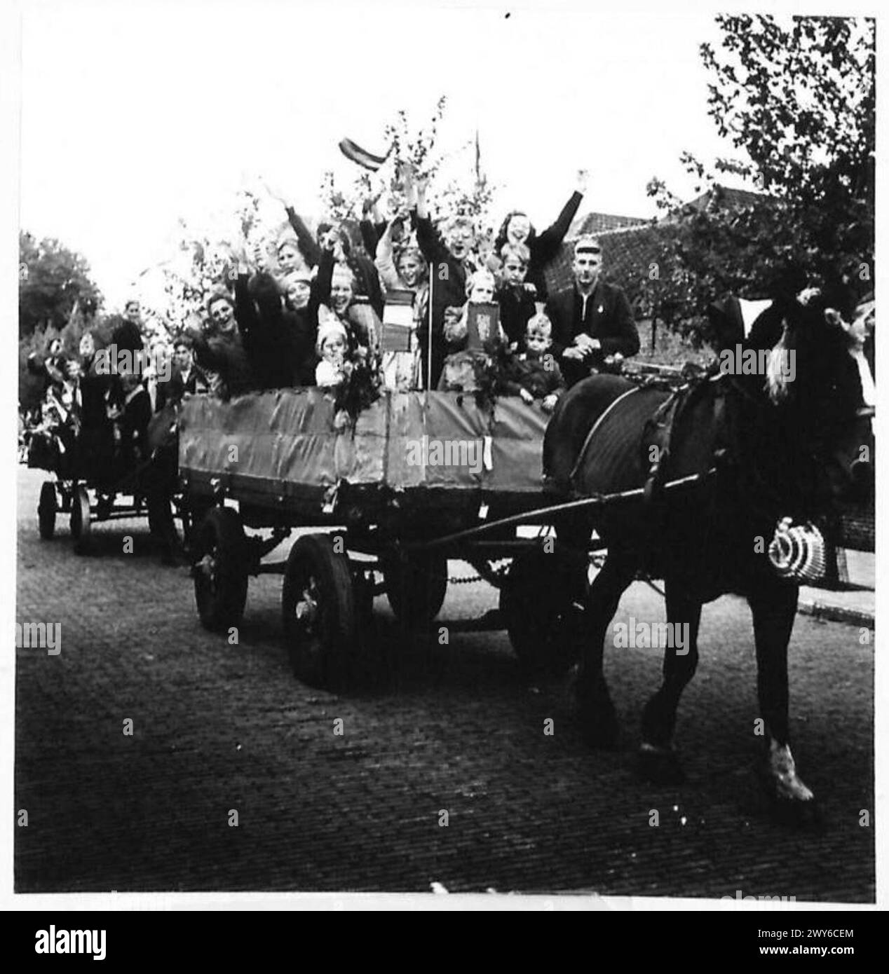 UNDERGROUND MOVEMENT IN DOURNE, - A scene in Helmond to-day showing ...