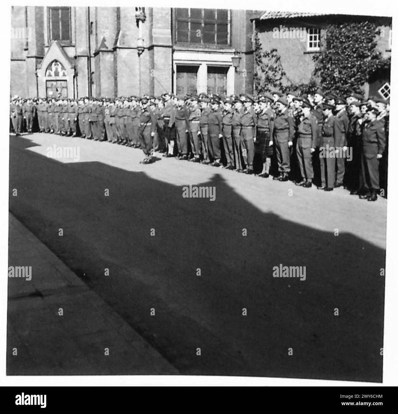 V.E.DAY PARADE OF 1ST CORPS - A section of the parade. , British Army ...