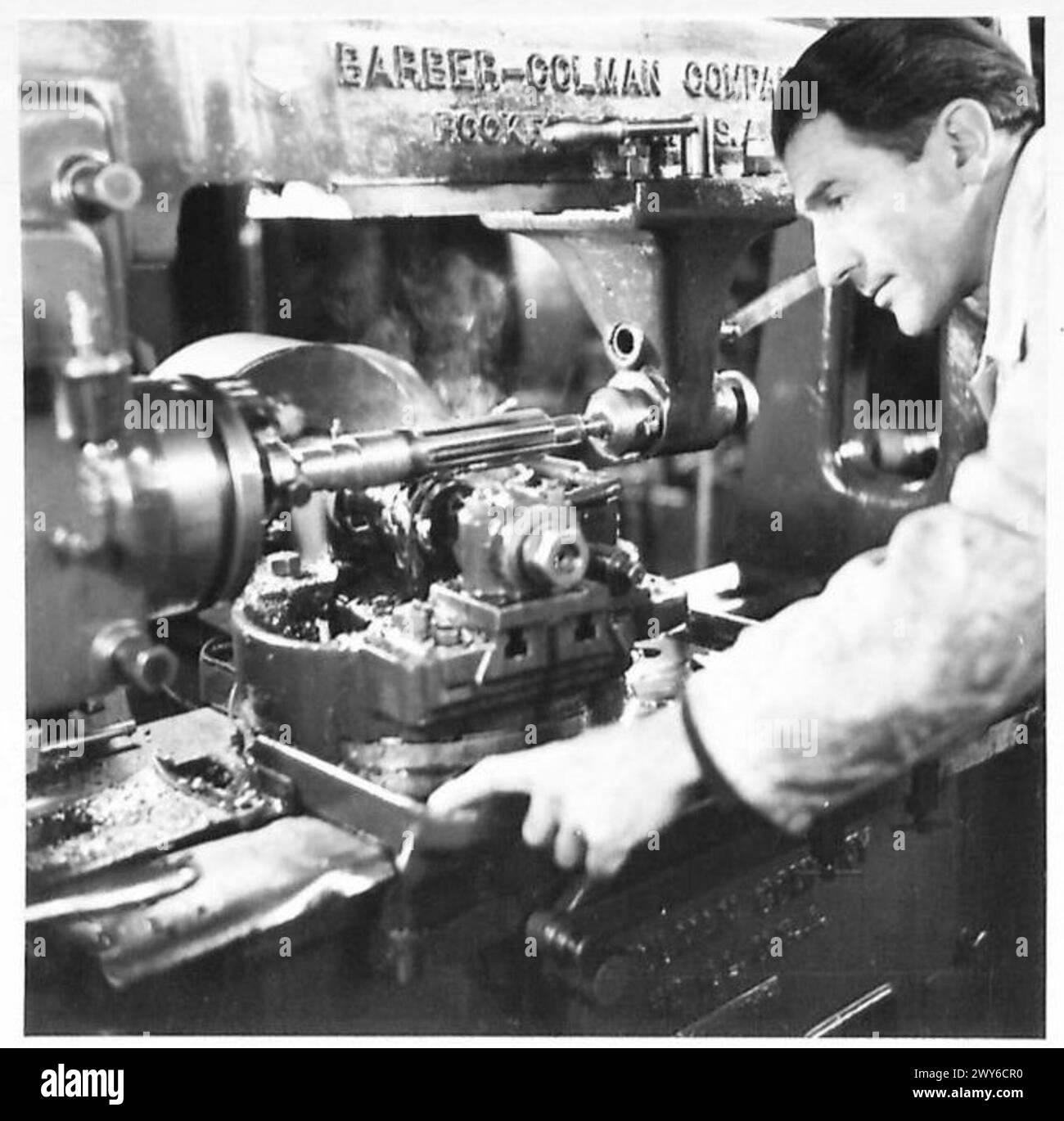 FORD WORKS AT COLOGNE - The long teeth of the gear shaft are all cut in ...