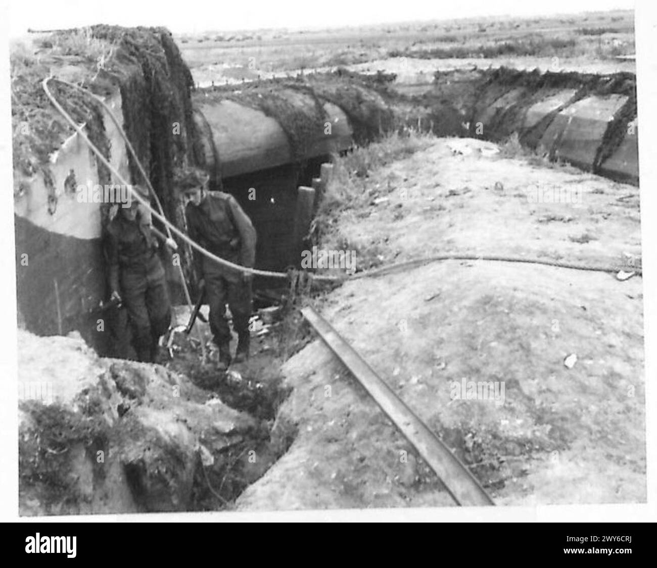 German strong point in the West Wall Defences is captured; includes ...