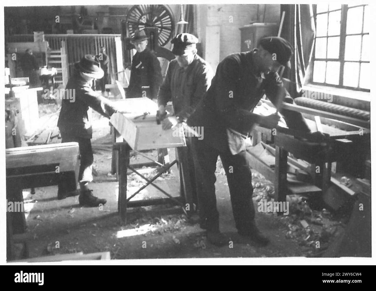 British military authorities managing 26,000 refugees at the Bedburg ...