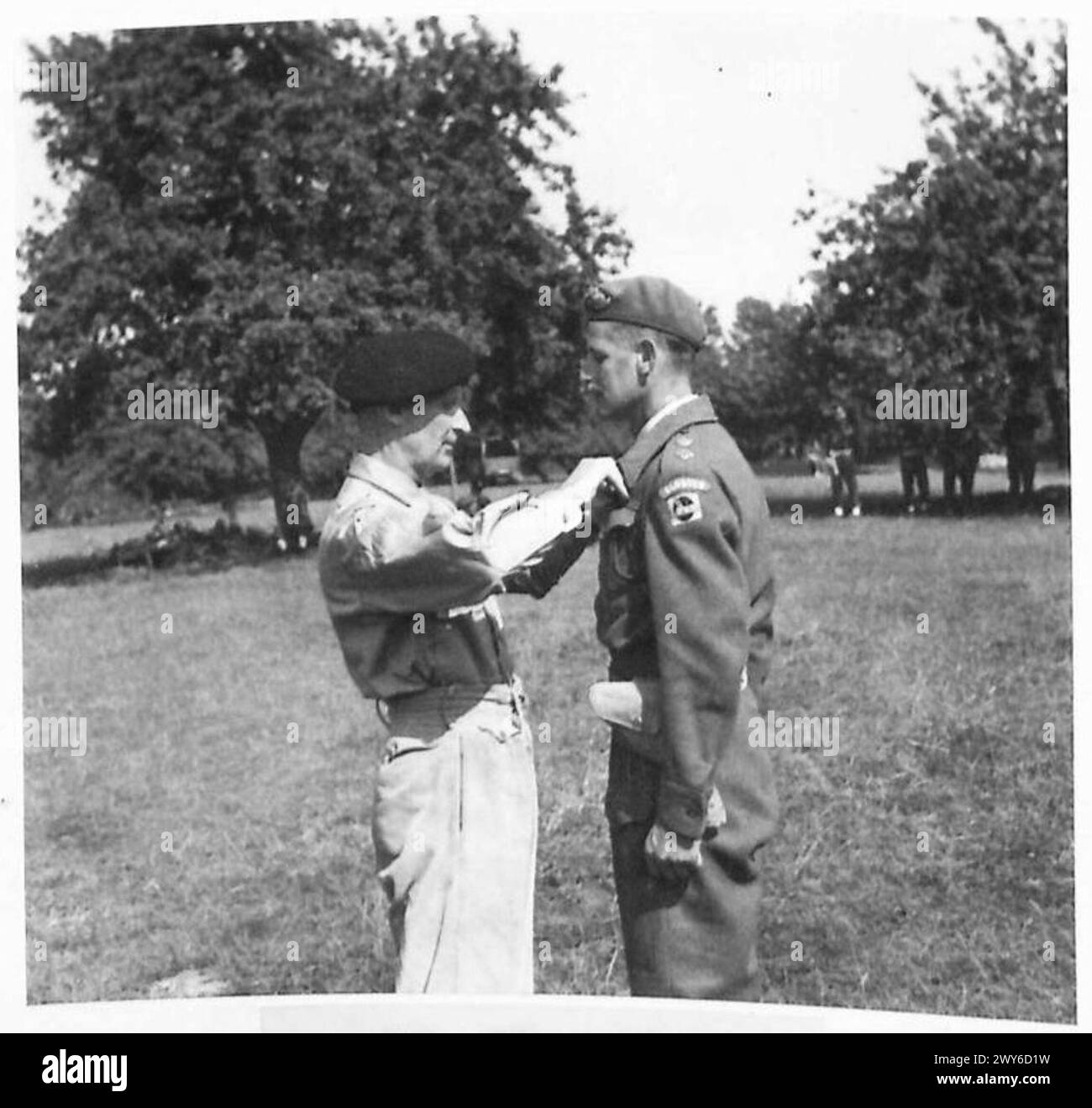 GEN. MONTGOMERY DECORATES MEN OF THE 50TH DIV. - Lt. Col. R. A. Biddle ...