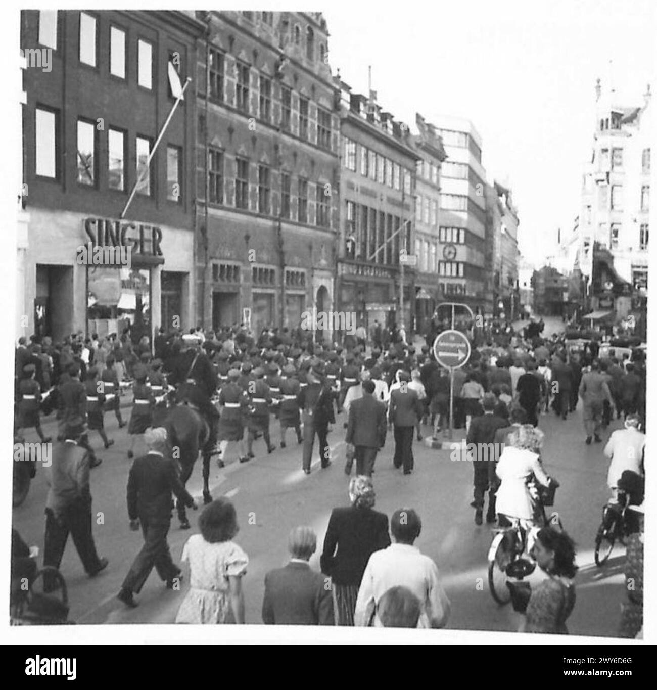 W.A.A.F. BAND IN COPENHAGEN - Scenes in Copenhagen as the band of the ...