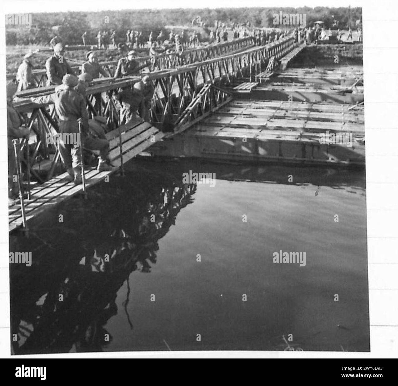BRIDGING - Putting the finishing touches to the bridge. , British Army ...