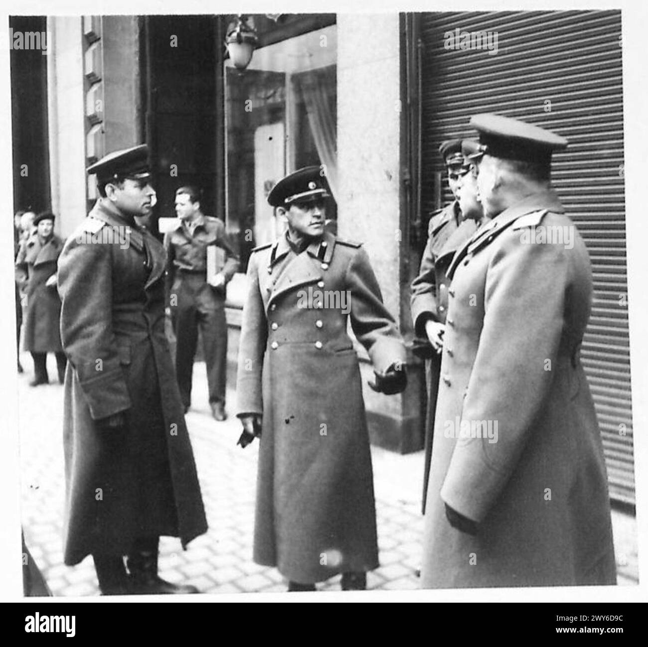 Russian generals Lt-Col Maluga, Maj-Gen Dragoun, and Maj-Gen Suslatorov ...