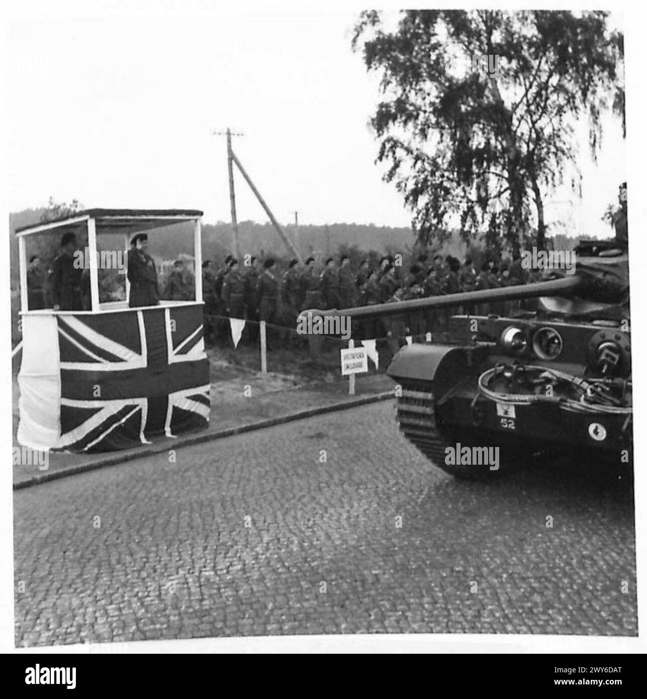 FIELD MARSHAL MONTGOMERY AS A COLONEL COMMANDANT OF THE TANK REGIMENT ...
