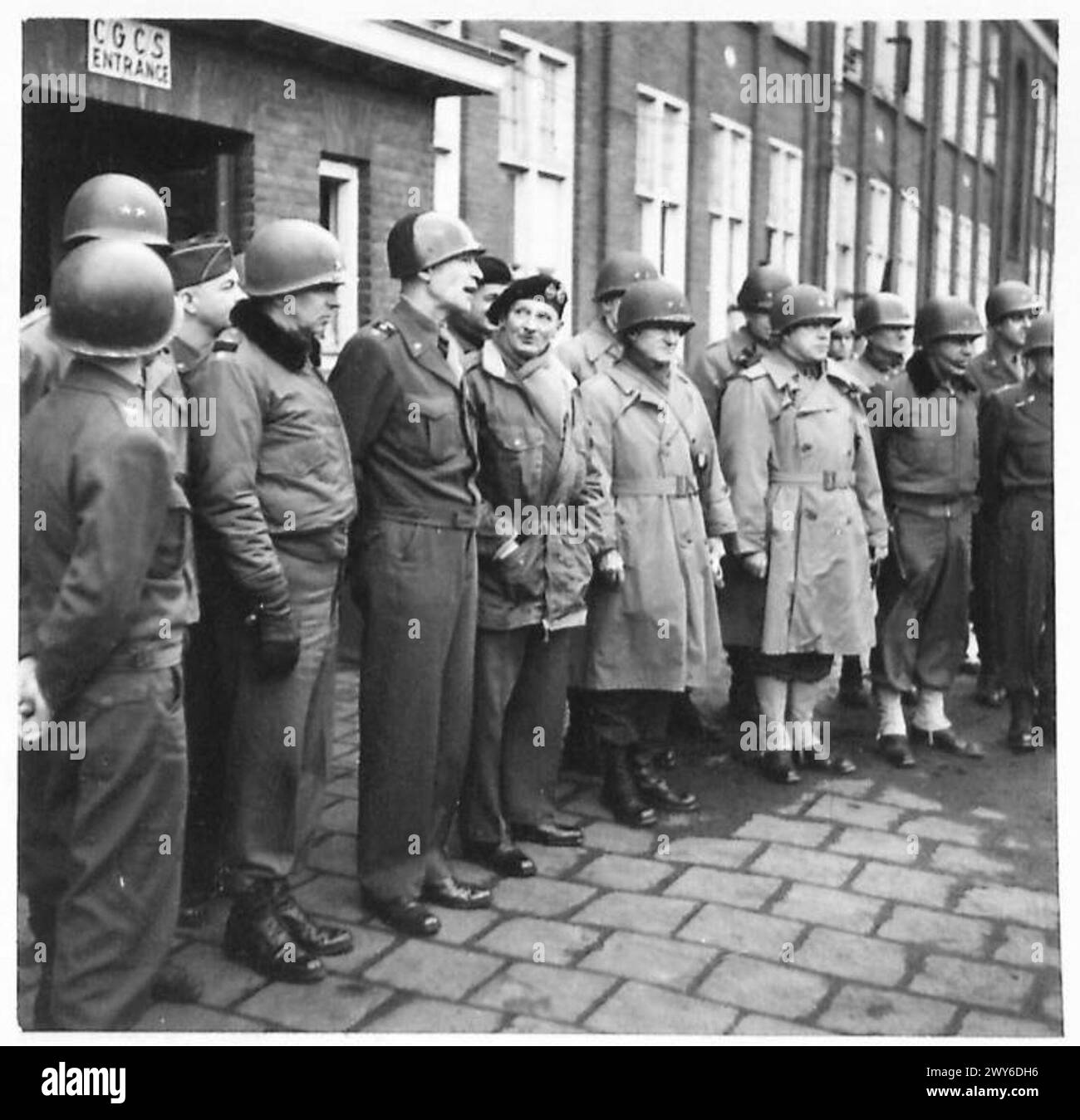 Field Marshal Montgomery met with General Simpson and Commanding ...