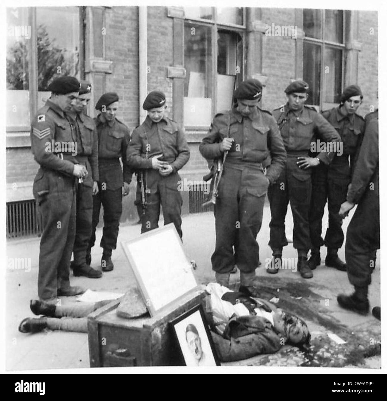 A German civilian attempting to shoot a British sentry is killed during ...