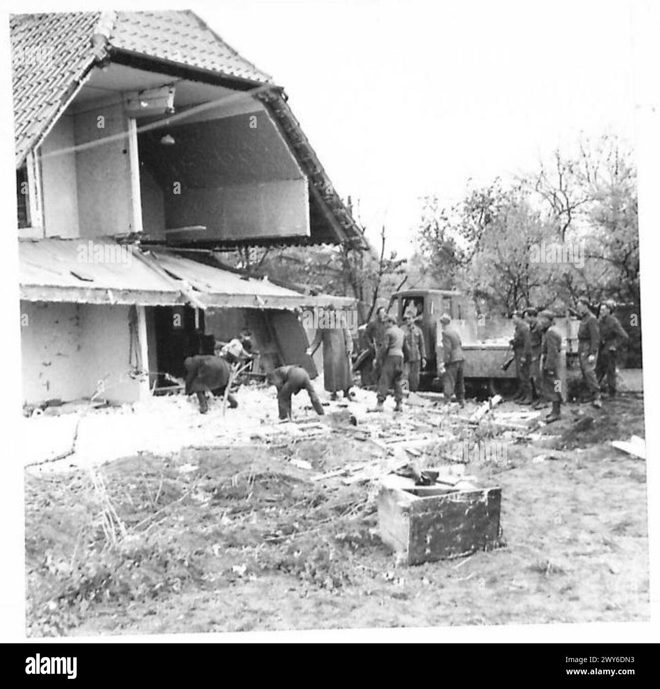 German construction site Black and White Stock Photos & Images - Alamy