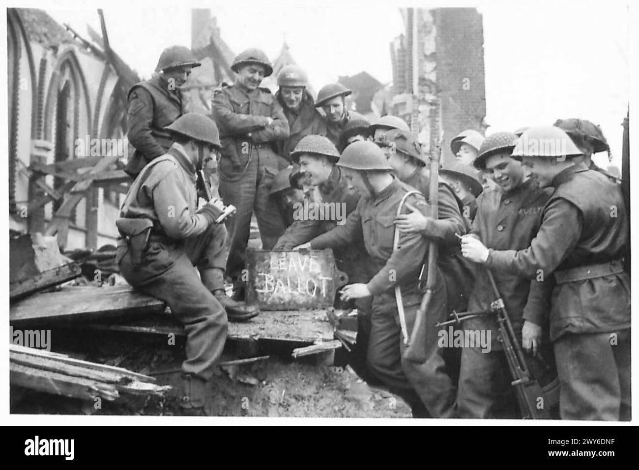 "D" DAY MEN DRAW FOR LEAVE - These men of an assault Div. fought all ...