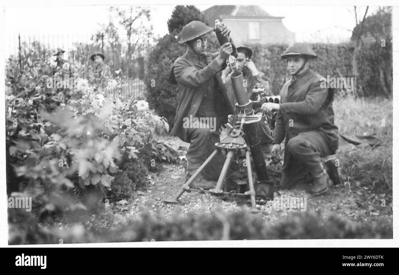 Advance Towards River Maas 3 In Mortars Of 9 Platoon A Coy 17 Queens On The River Maas