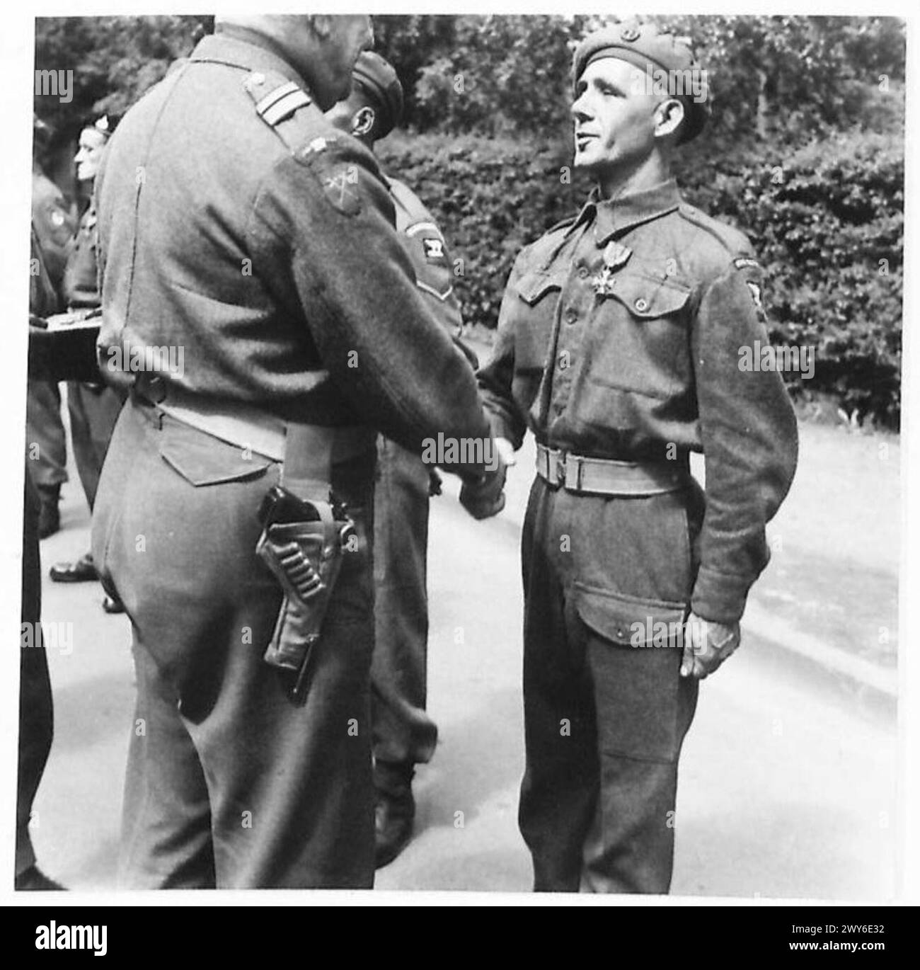 Signalman E. Lee of Leeds receives the Croix de Guerre during the ...