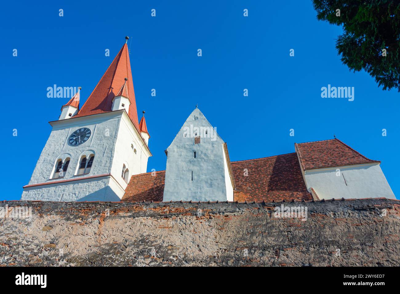 Saint Walpurga Fortified Church in Cisnadie Stock Photo - Alamy