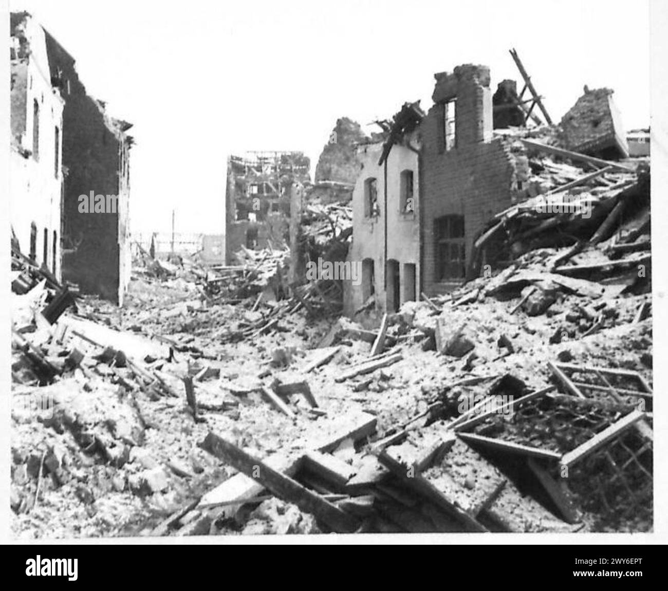 Heinsberg town shows severe damage after multiple direct hits during ...