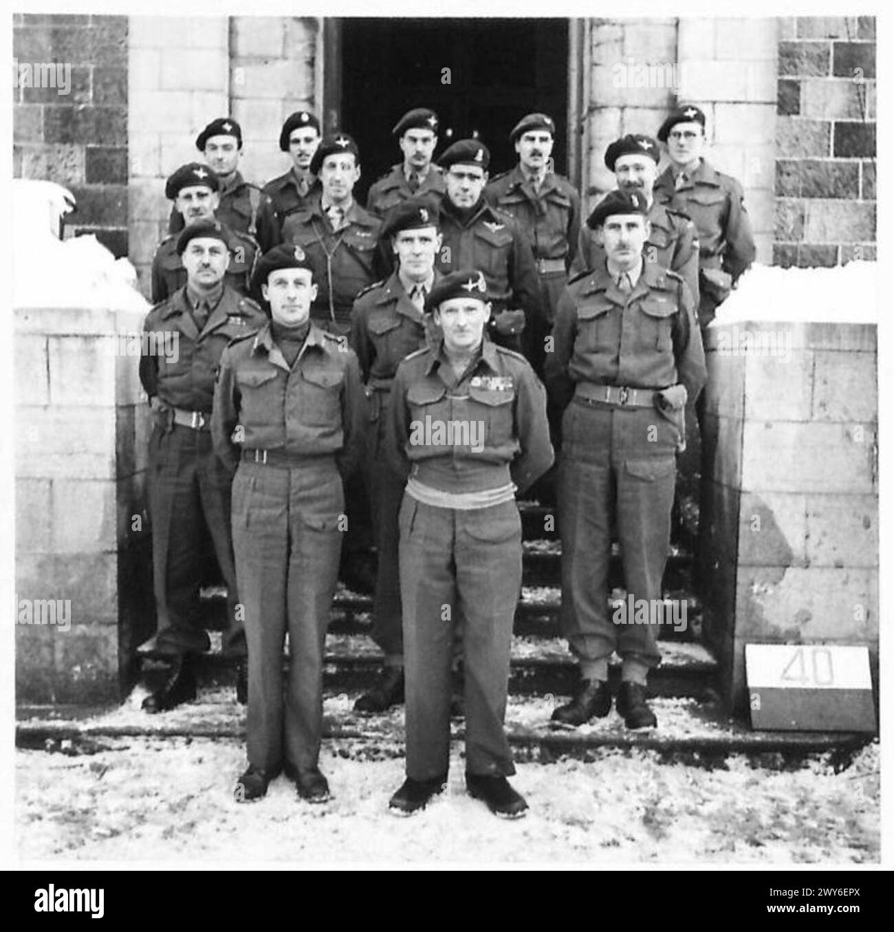 HOW AIRBORNE COMMANDANT VISITS HIS TROOPS - Group: The Commander-in ...