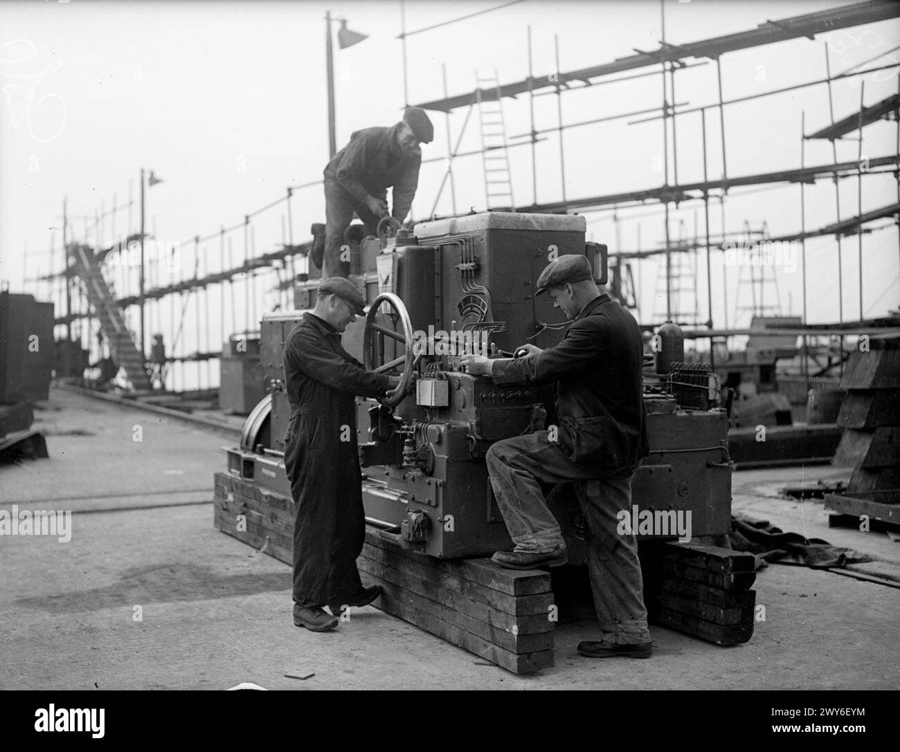 MEN AND WOMEN WHO BUILD BRITAIN'S FABRICATED SHIPS. APRIL 1944, THE ...