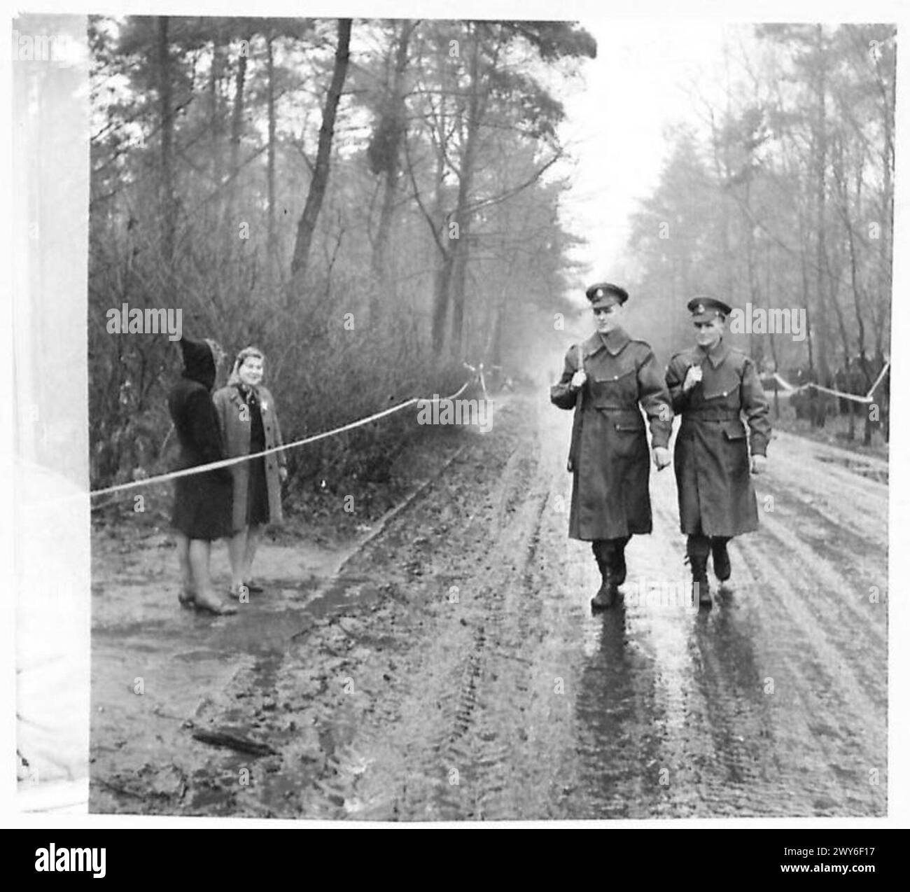 Military police patrol German areas to monitor civilians and prevent ...