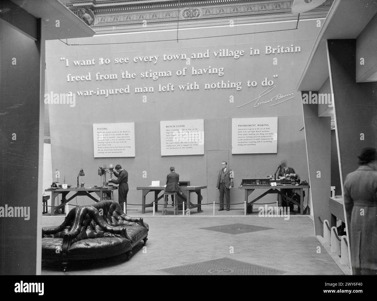 The 'Back at Work Exhibition' in Britain promoted employment ...