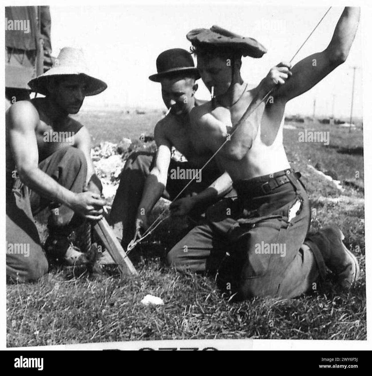 Three Canadian Signal personnel, Signalman F.C. Plummer of Montreal, H ...