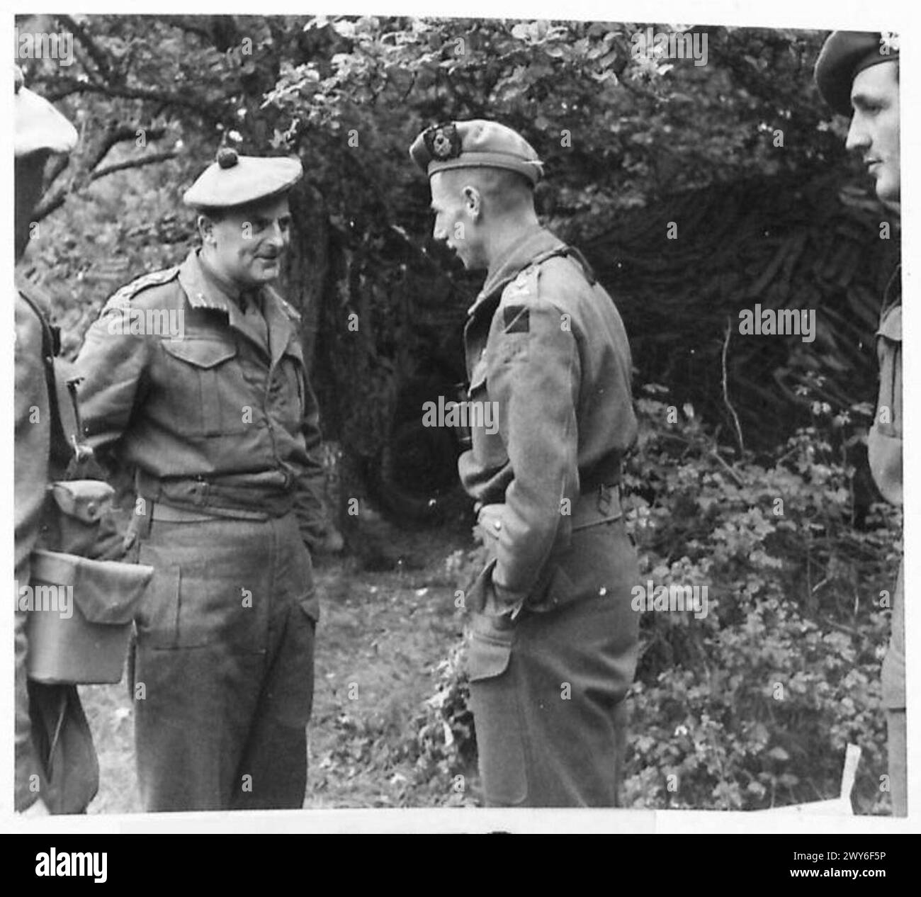 Major General Bullen-Smith and Brigadier Murray are photographed at the ...