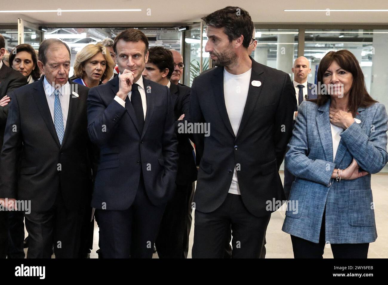 Saint Denis, France. 04th Apr, 2024. Grand Paris' Metropole President ...