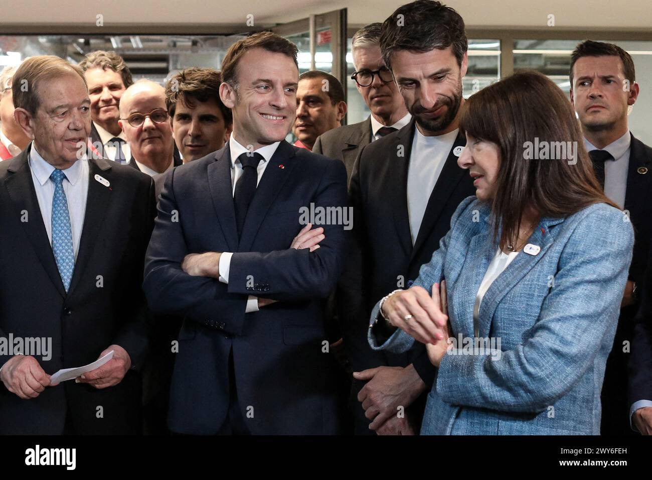 Saint Denis, France. 04th Apr, 2024. Grand Paris' Metropole President ...