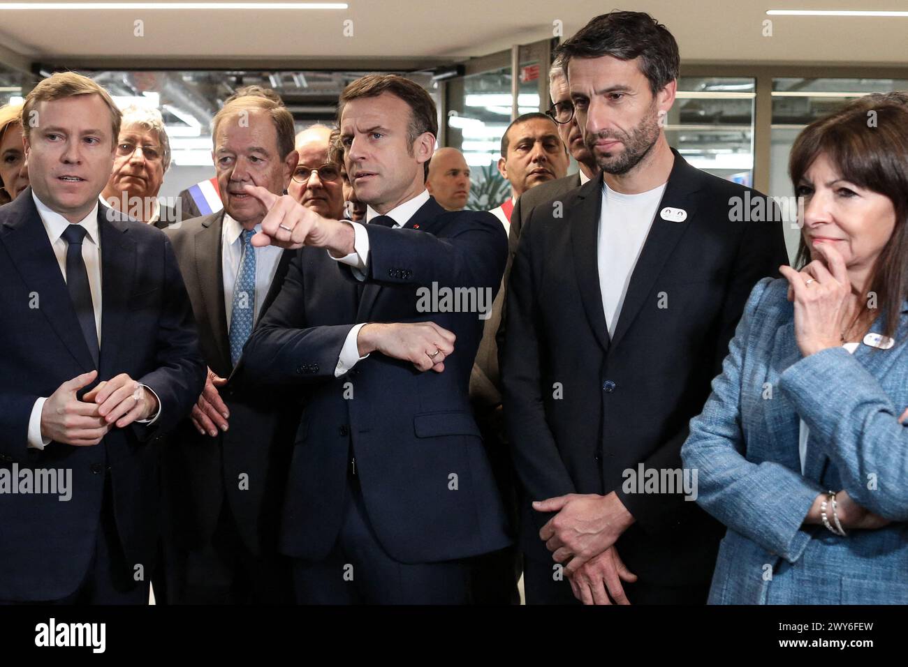 Saint Denis, France. 04th Apr, 2024. Grand Paris' Metropole President ...