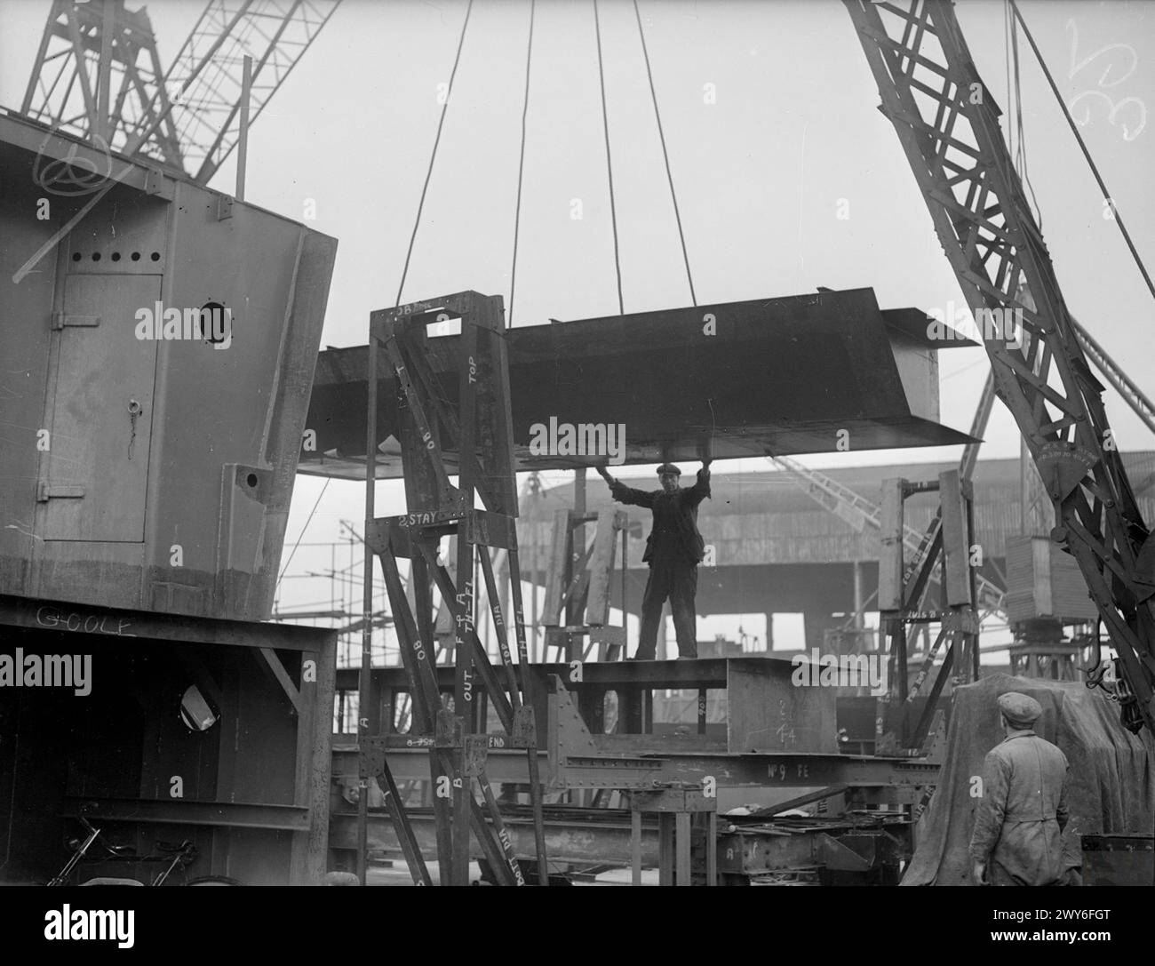 MEN AND WOMEN WHO BUILD BRITAIN'S FABRICATED SHIPS. APRIL 1944, THE ...