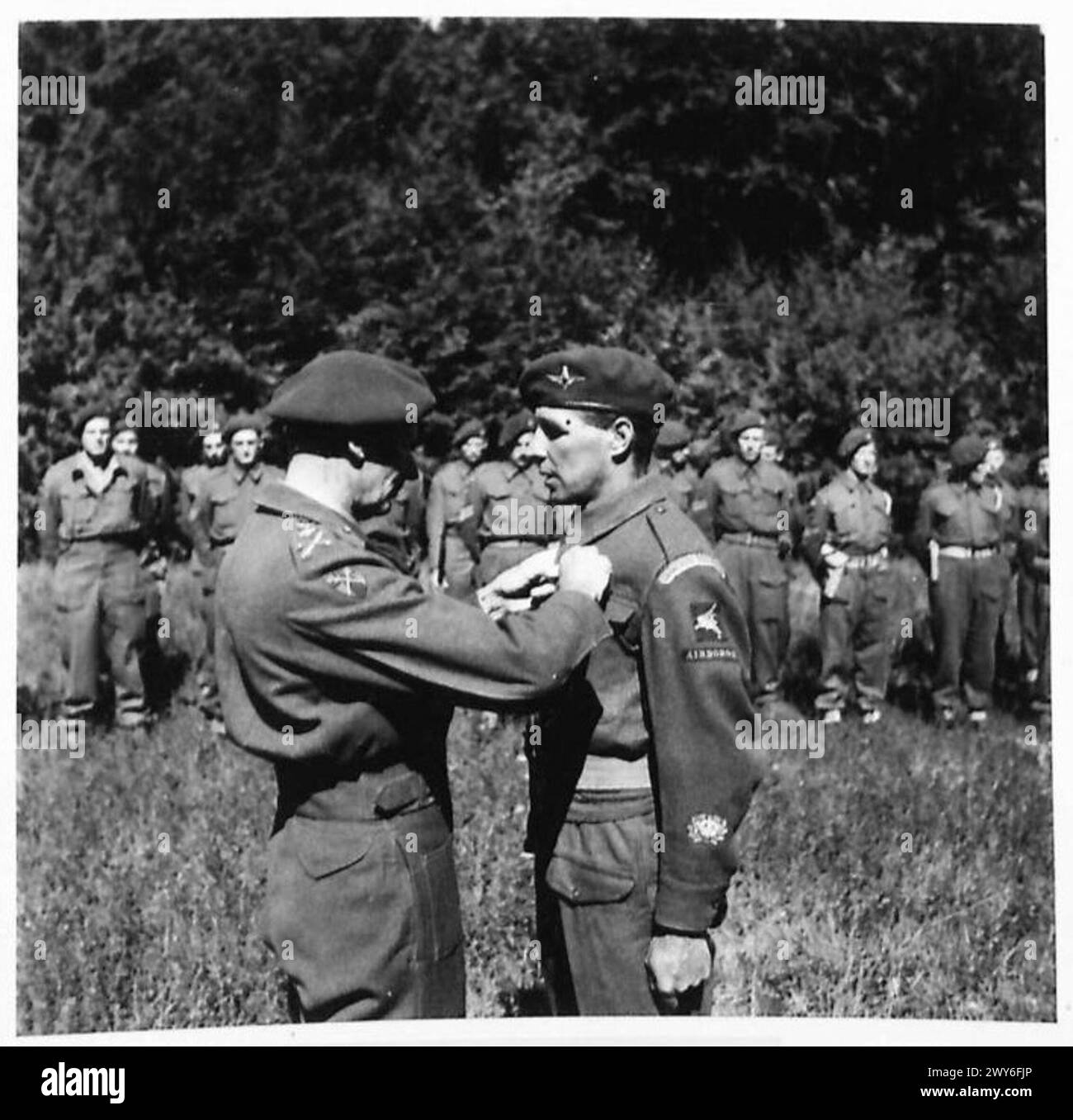 General Montgomery awards the Distinguished Conduct Medal to Company ...