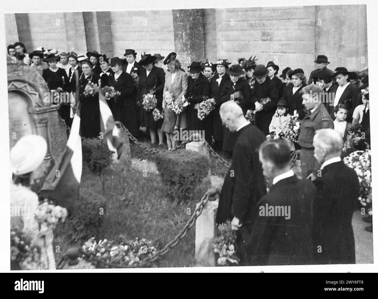 Two minutes of silence are observed at the Cenotaph in Normandy to ...