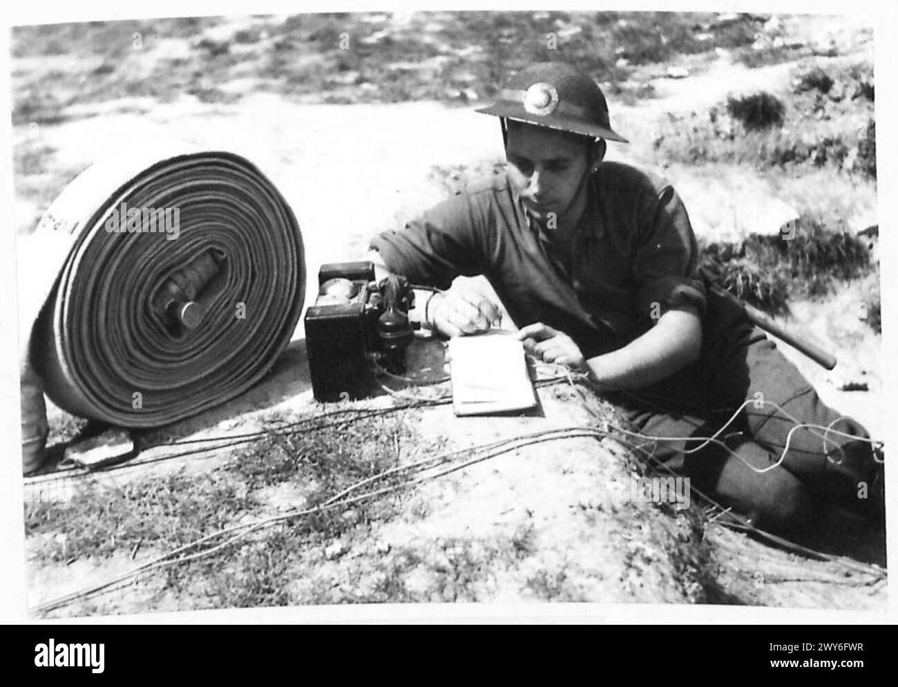 THE ARMY FIRE SERVICE - Telephone operator Pte.A.Singleton of ...