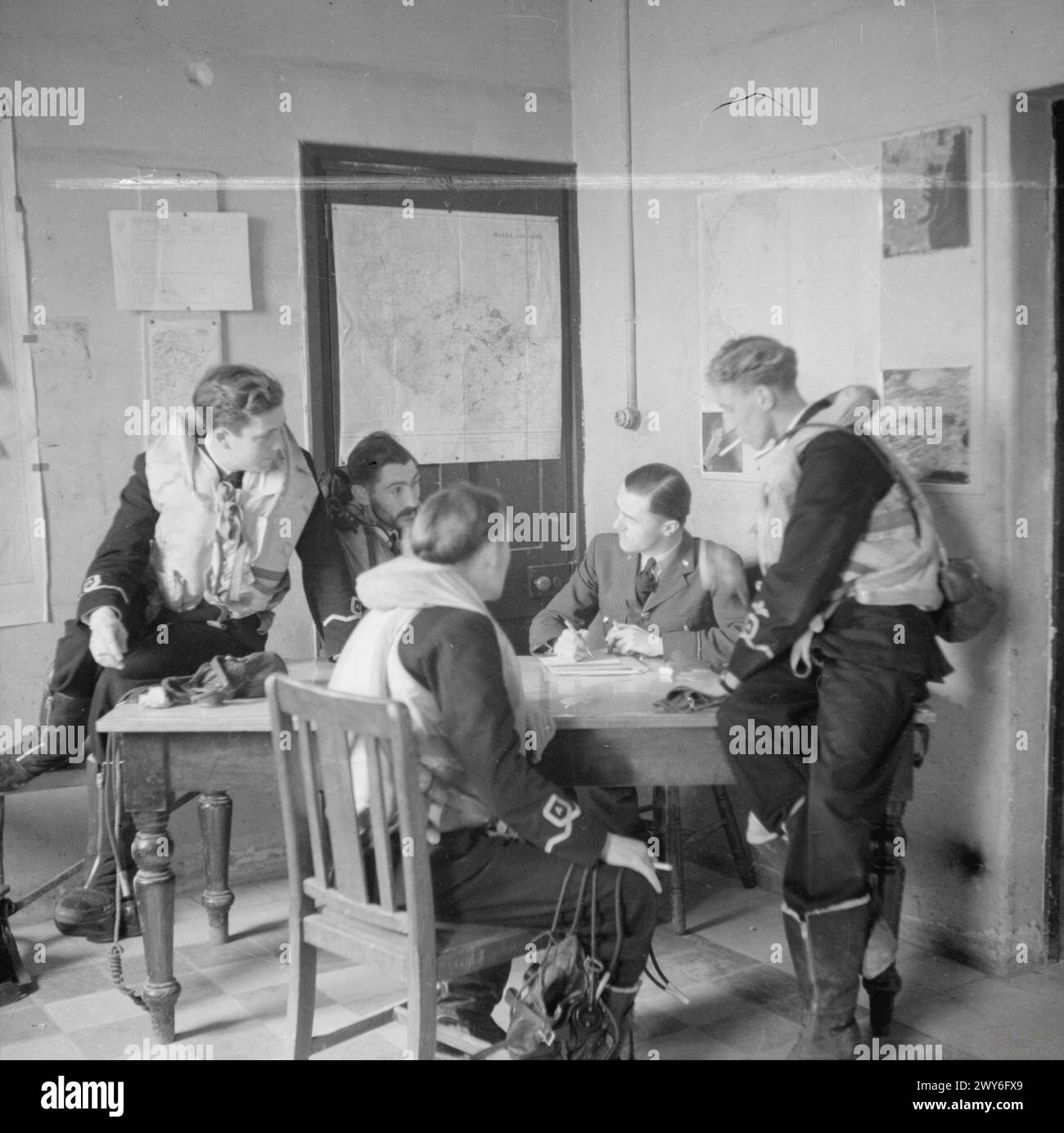 Fleet Air Arm pilots and aircrews at Malta Station conduct routine ...