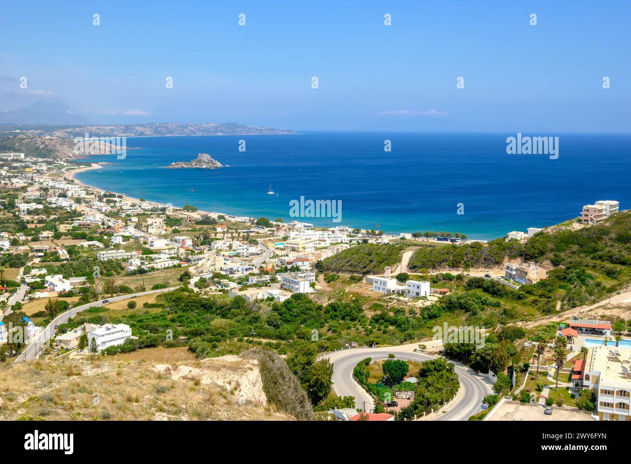 Kefalos village located in the south-west tip of Kos island. Dodecanese ...