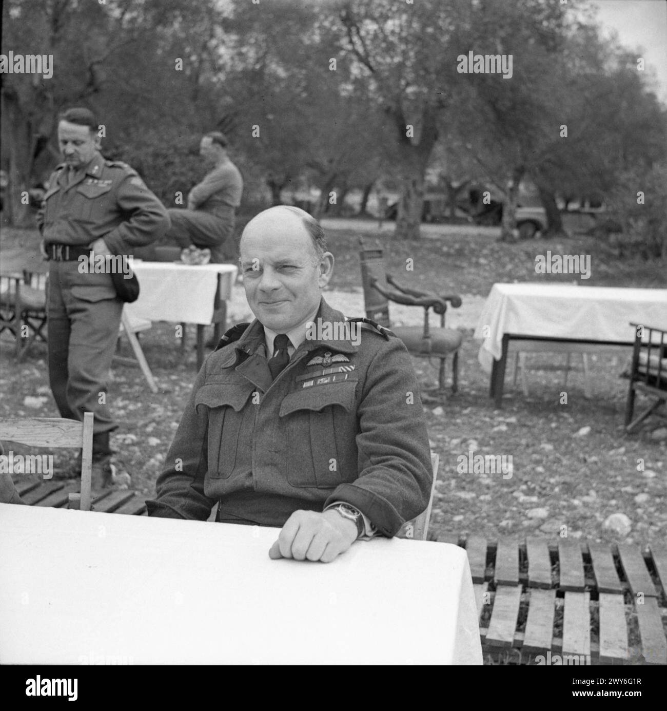 Air Vice Marshal W.P. Dickson, commanding the Desert Air Force, attends ...