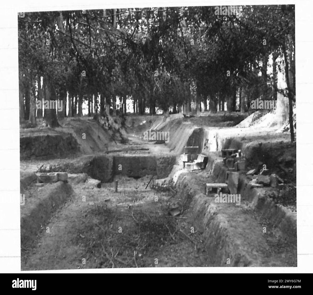 FLYING BOMB SITE - Part of the uncompleted site , British Army, 21st ...