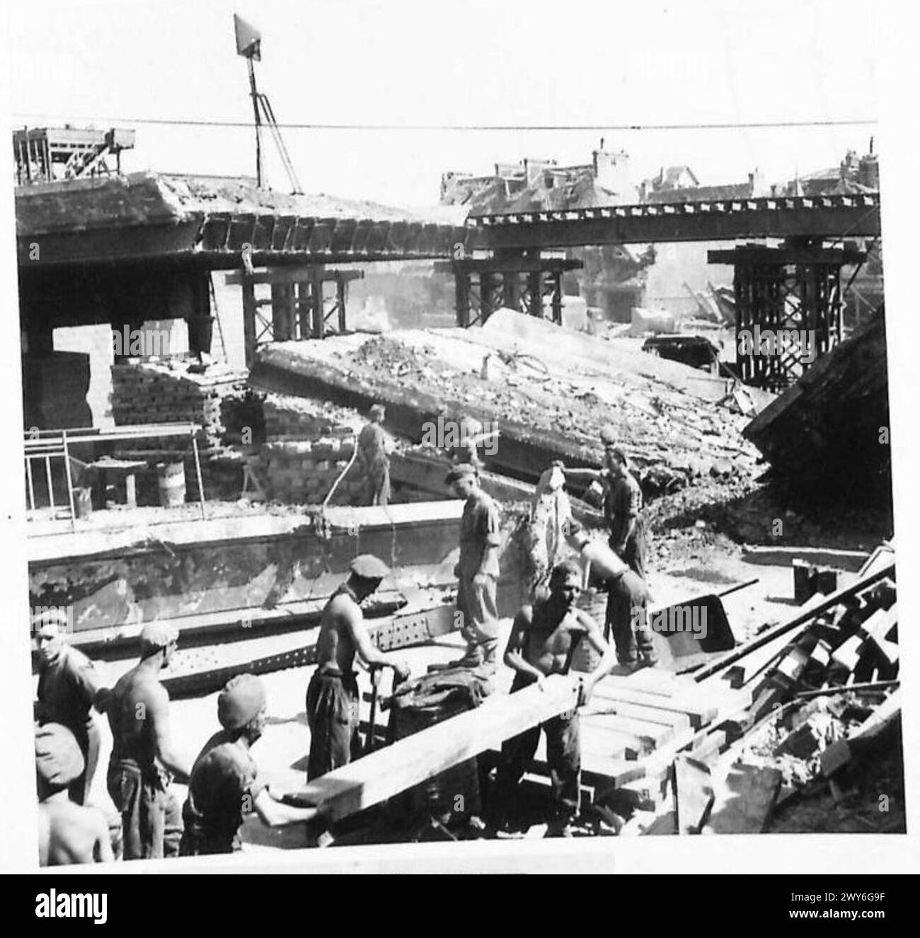 Under post war british control Black and White Stock Photos & Images ...