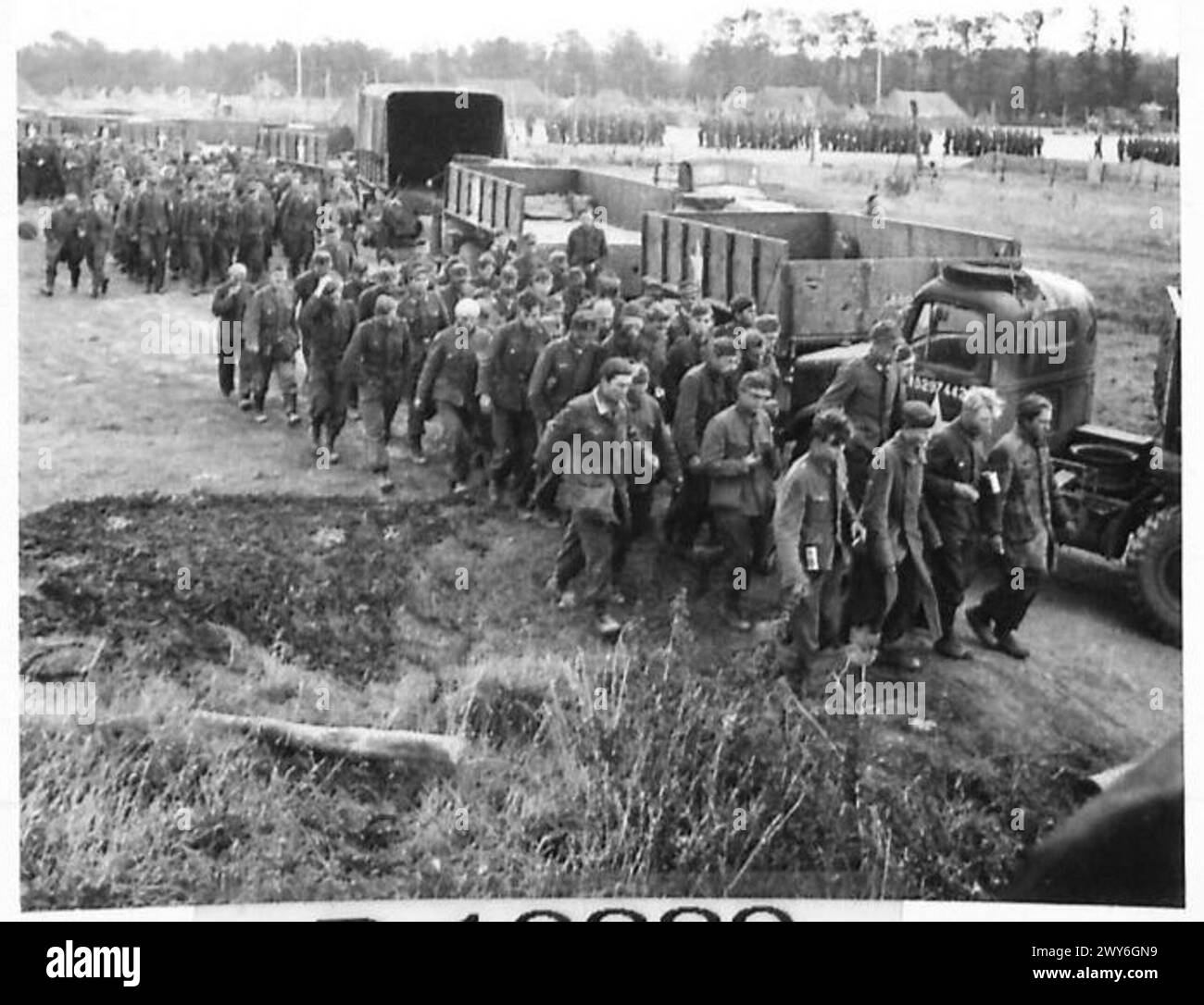 DIEPPE. - German prisoners at the Dieppe P.O.W. Camp. , British Army ...