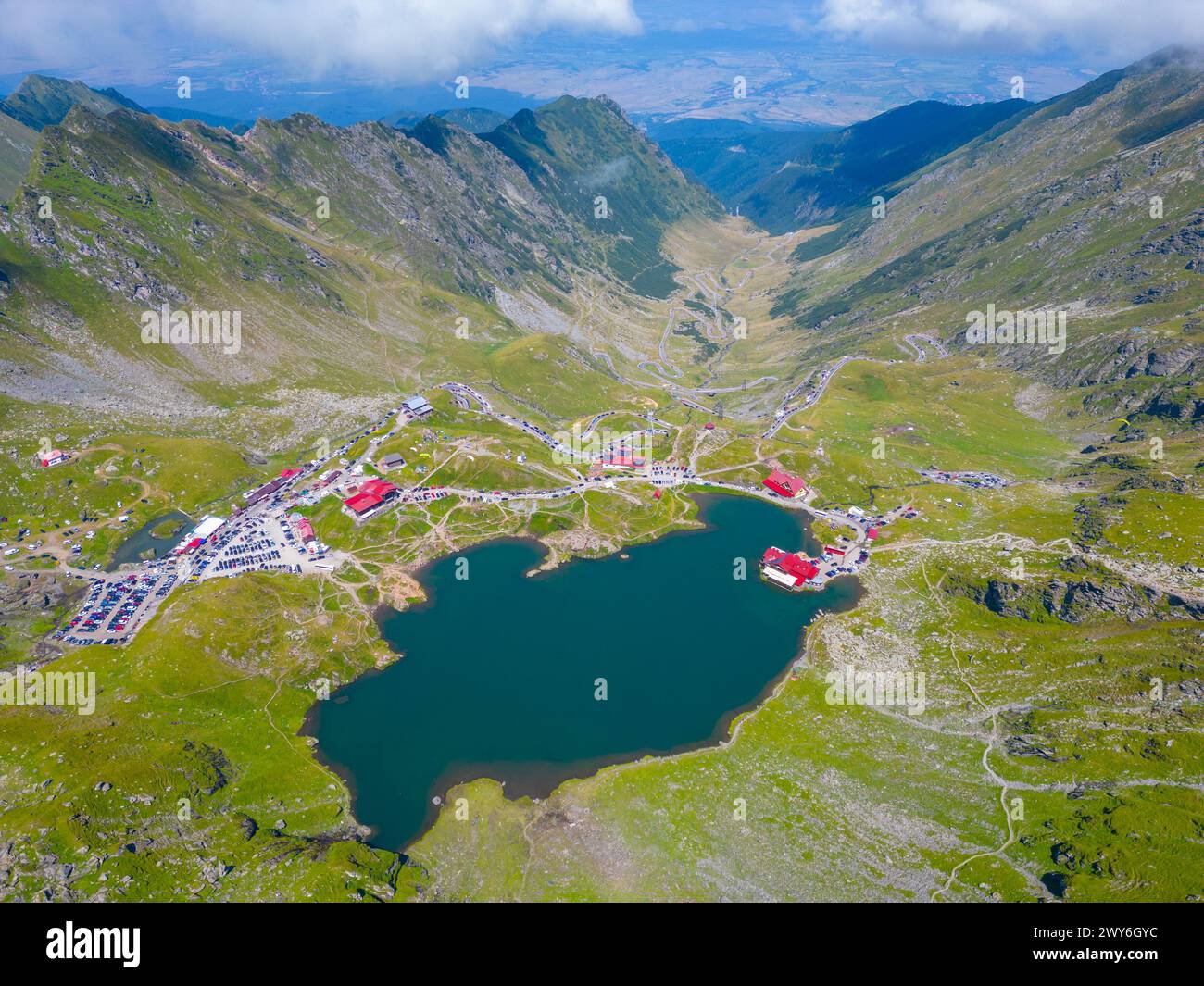 Summer day at Balea lake in Romania Stock Photo - Alamy
