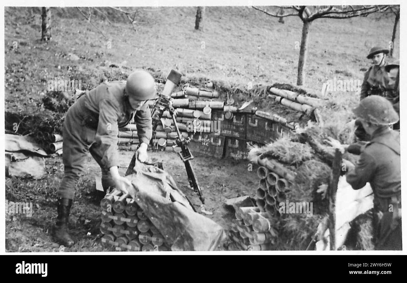 NEER LIFE IN THE LINE - Preparing the defences for the Mortar positions ...