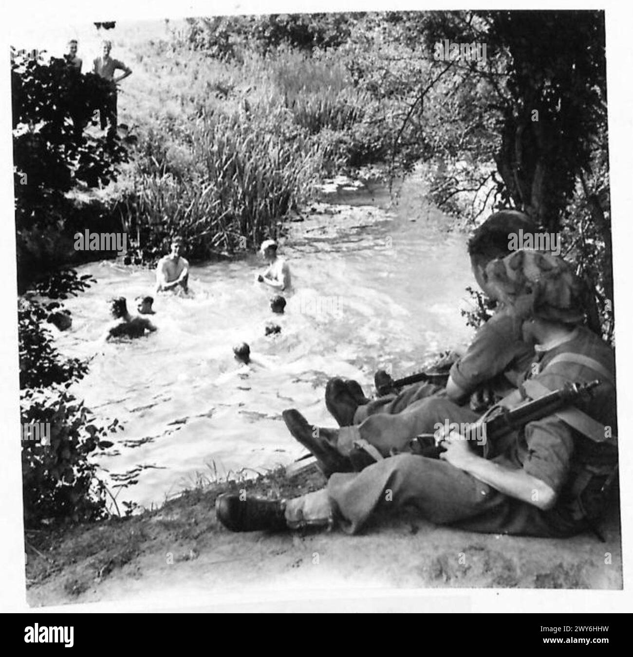 Soldiers take Black and White Stock Photos & Images - Alamy